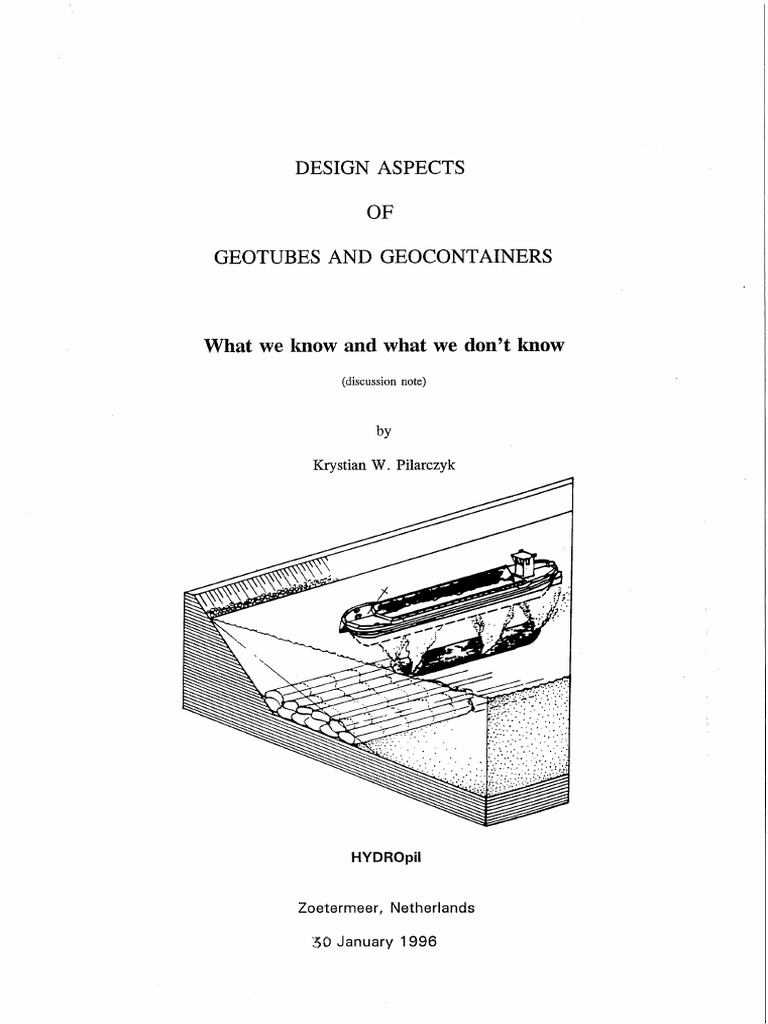Design Aspects of Geotubes and Geocontai | PDF | Mechanical Engineering