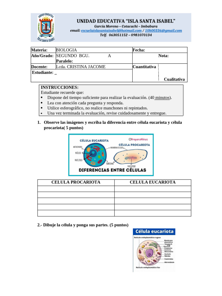 Ex Bio 2do Adapgtacion | PDF