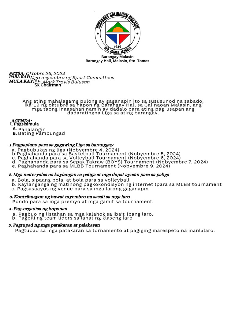 Barangay-Malasin 20241019 100543 0000 | PDF