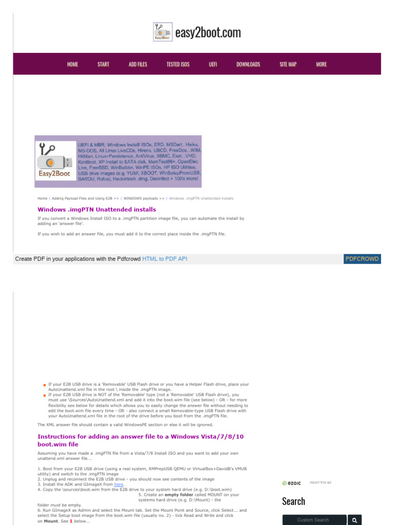 Add Payload Files Windows Imgptn Unattende | PDF | Installation (Computer Programs) | Microsoft ...