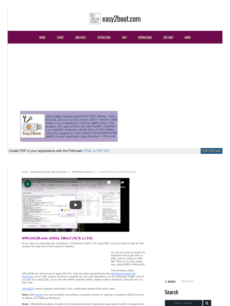 Add Payload Files Xmltoe2b Exe Utility | PDF | Microsoft Windows | Installation (Computer Programs)