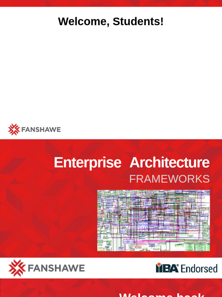 Module 03 EA Frameworks Class Slides | PDF | Systems Architecture | Enterprise Architecture