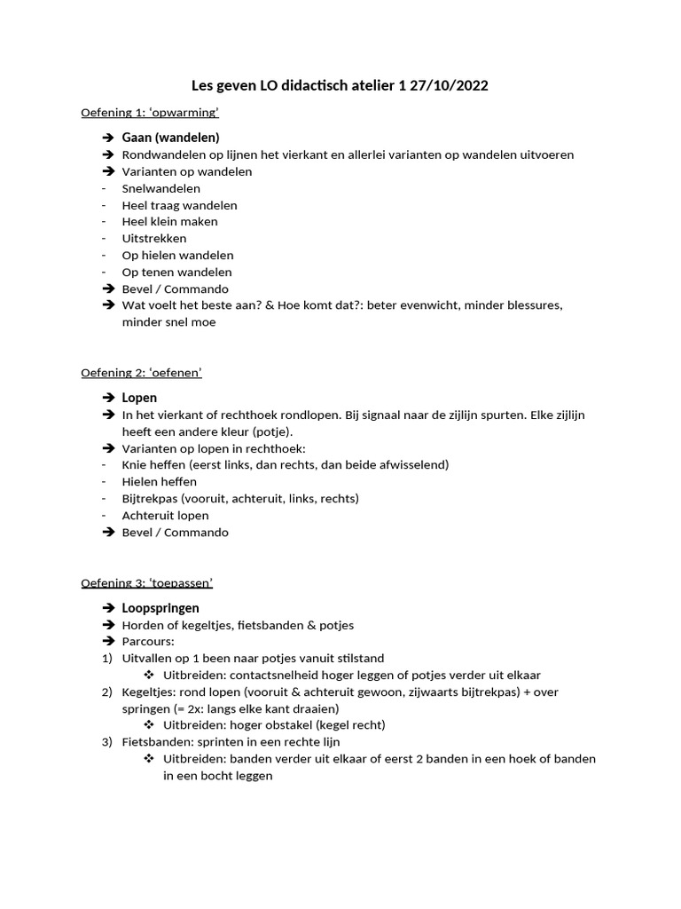 Les Geven LO Didactisch Atelier 1 27-10-2022 | PDF