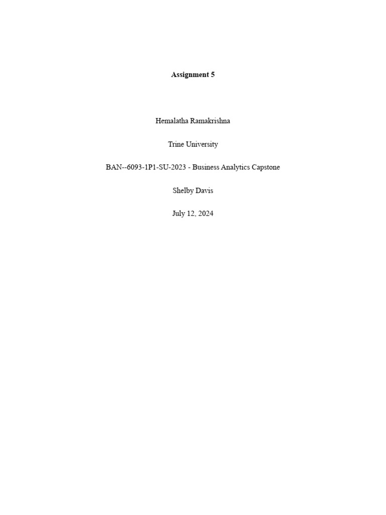 Assignment 5 - Parameters, Sets, Filters | PDF | Data Science | Chart