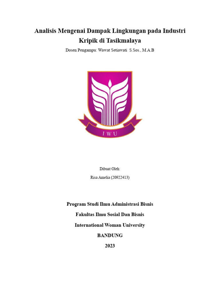 Rangkuman Amdal - Risa Amelia | PDF | Teknologi & Rekayasa
