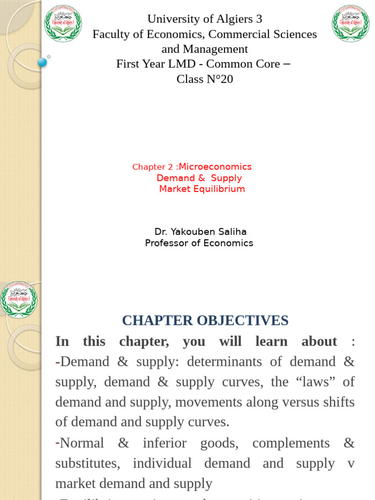 Microeconomics Chapter 2 | PDF | Demand | Supply And Demand