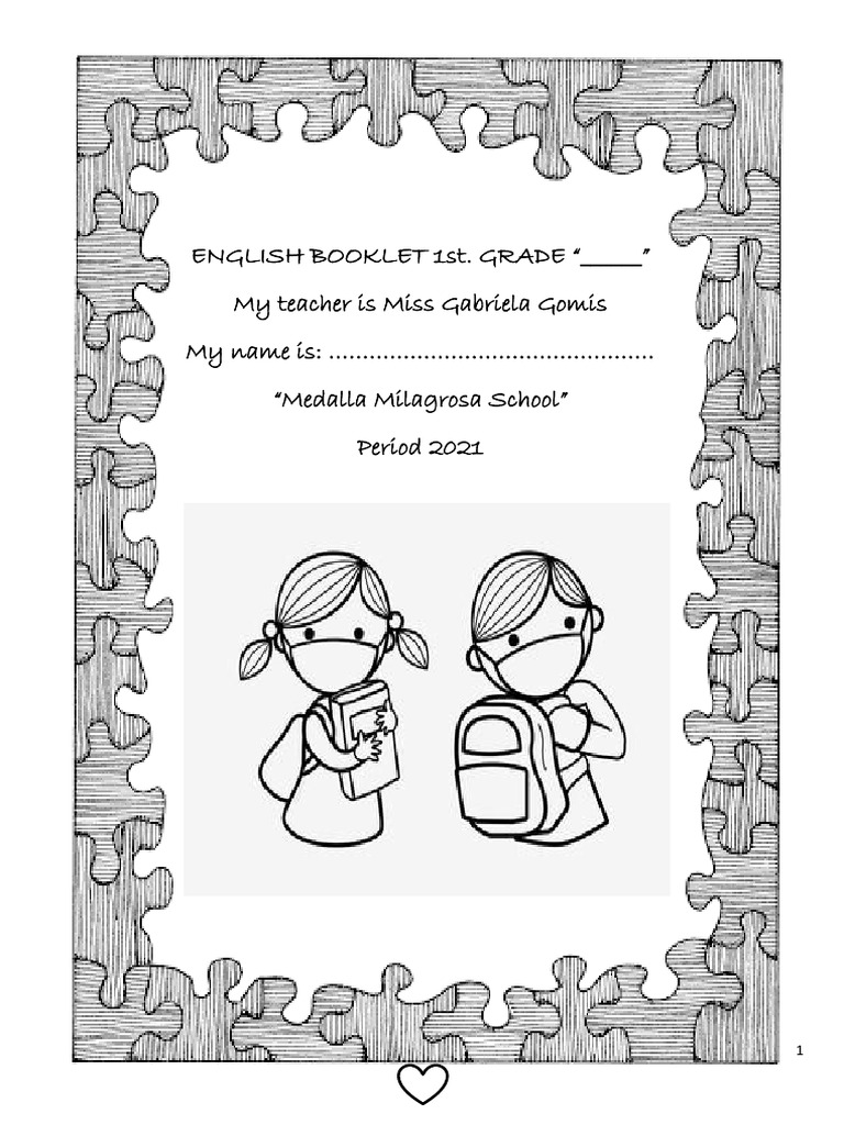 1st Grade English Learning Activities | PDF | Foreign Language Studies