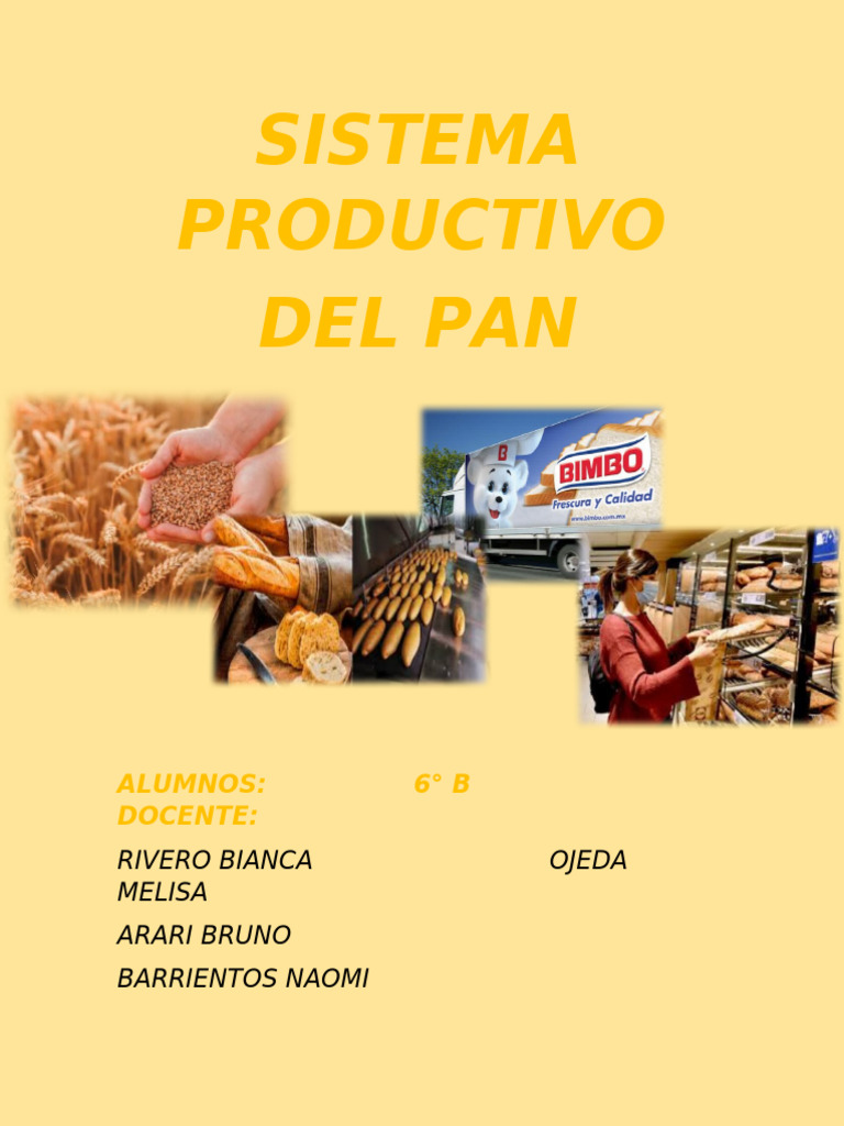 Sistema Productivo Del Pan | PDF | Panes | Alimentos