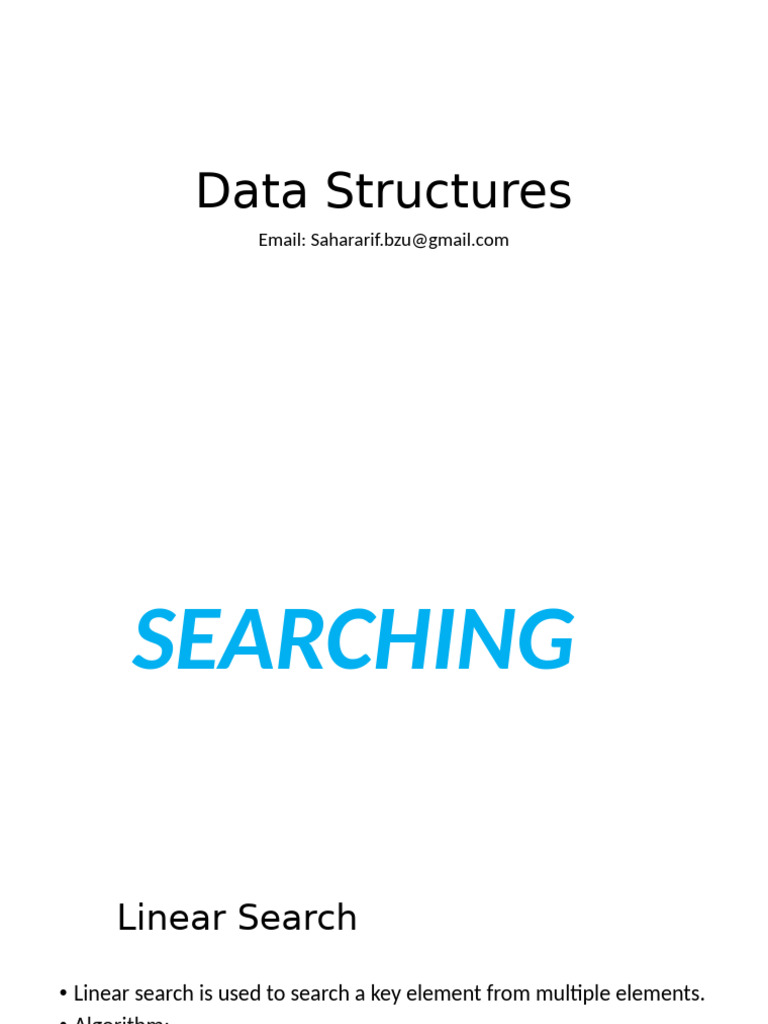 Merge, Quick Sort and Searching | PDF | Algorithms And Data Structures | Algorithms