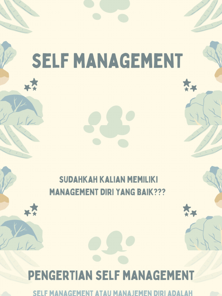 Self Management | PDF