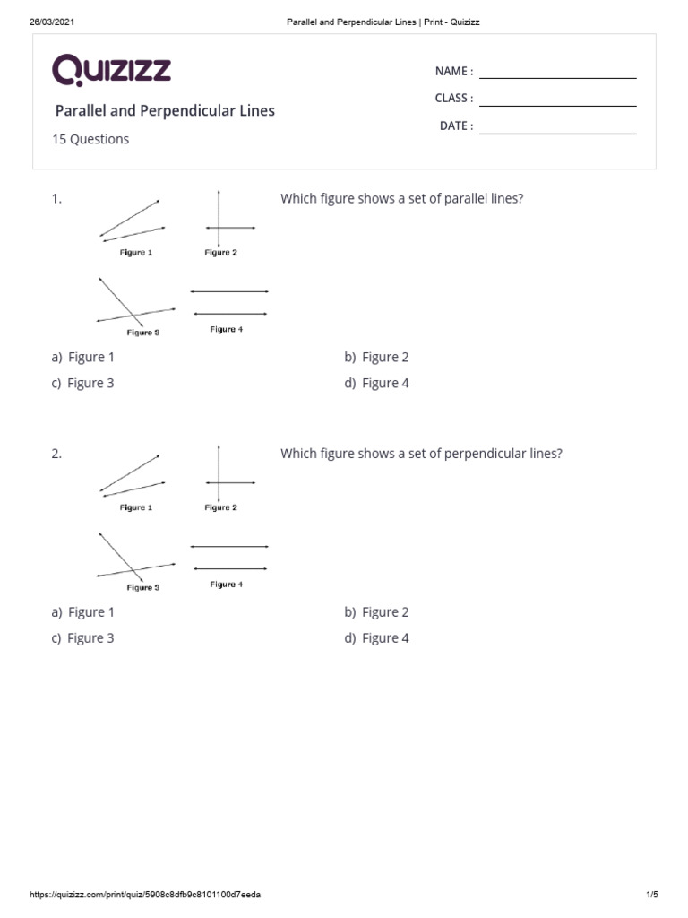 Line Parallel and Perpendicular | PDF | Perpendicular | Rectangle