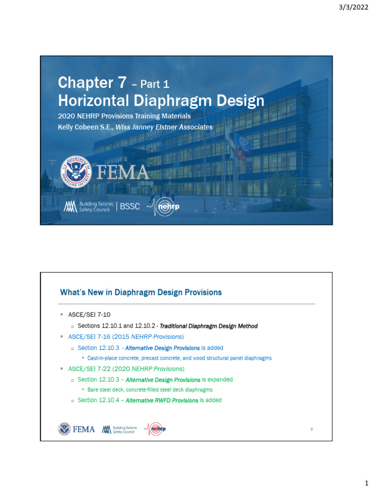 Horizontal Diaphragm Design Overview | PDF | Bending | Force