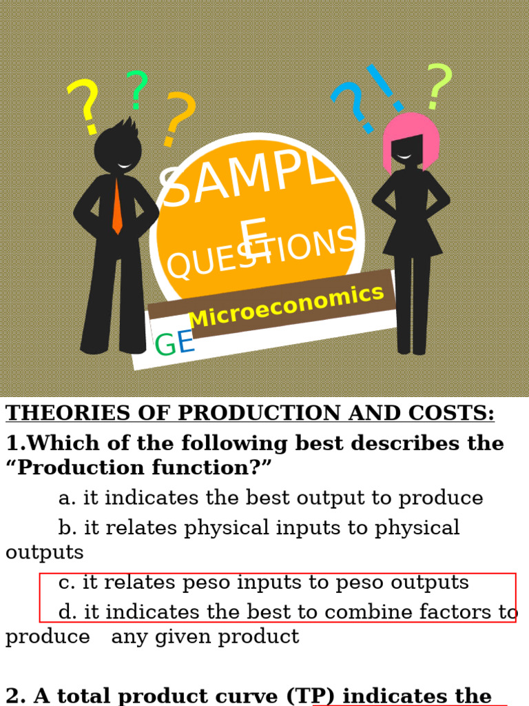 Sample MicroEconomics | PDF | Marginal Cost | Average Cost