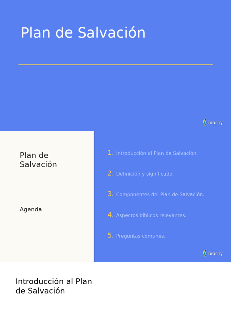 Slide Plan de Salvaci N | PDF | Salvación | Dios