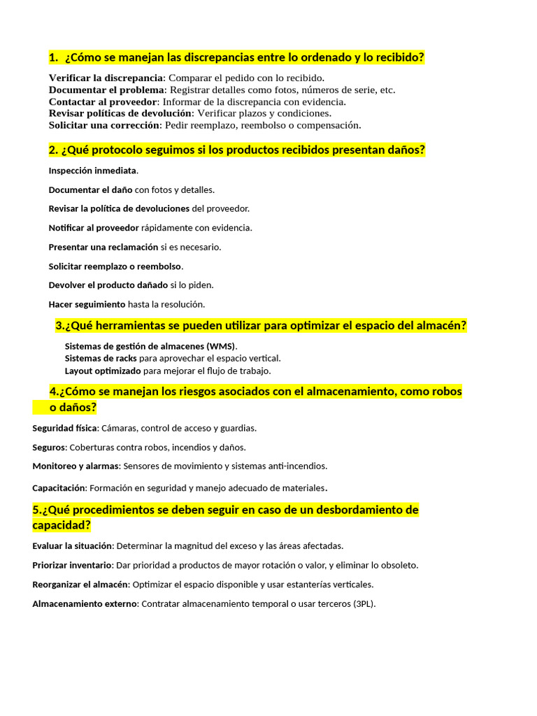 Preguntas Gestion | PDF