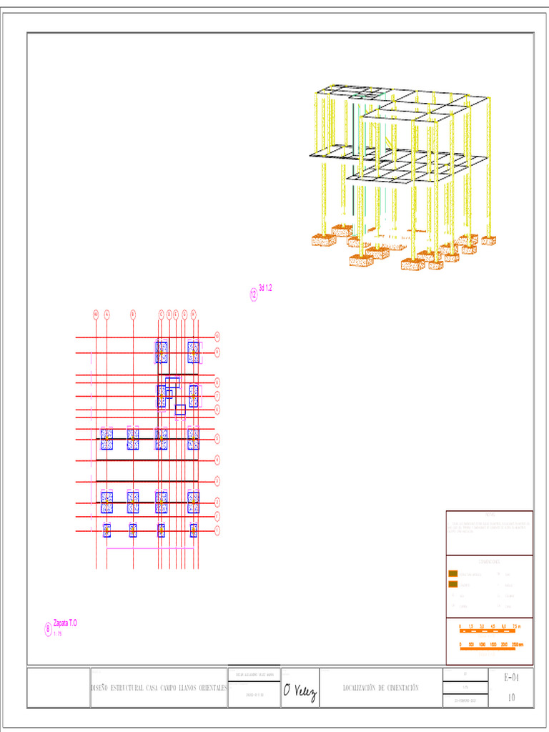 Proyecto Casa Angel - Plano - A104 | PDF | Ingeniería estructural | Ingeniero civil