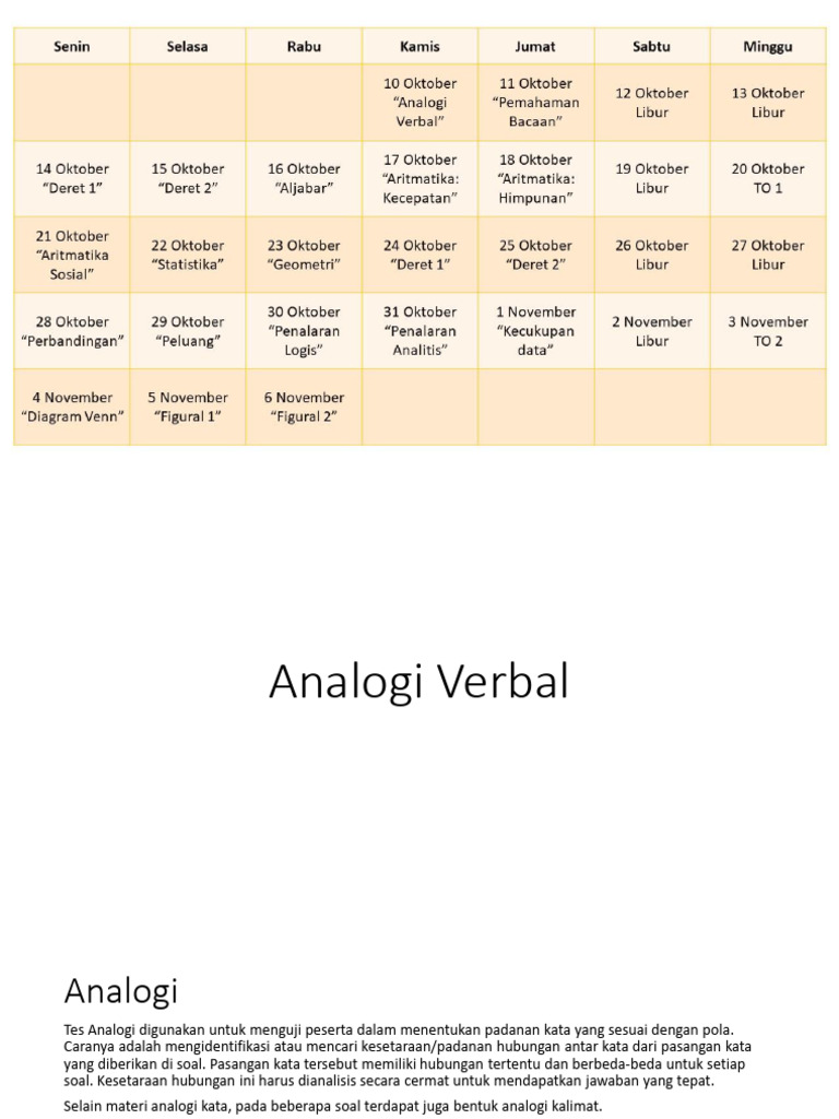 1 Analogi Verbal | PDF | Seni & Disiplin Bahasa | Kajian Bahasa Asing