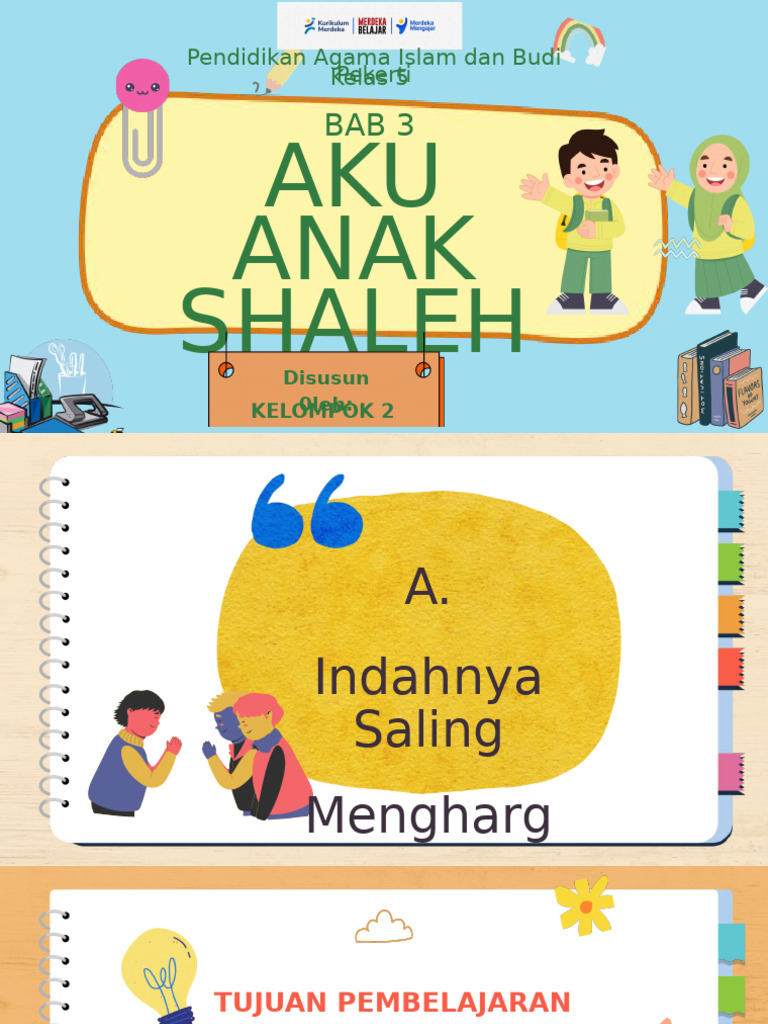 PAI KELAS 5 BAB 3 Aku Anak Saleh | PDF | Gaya Hidup