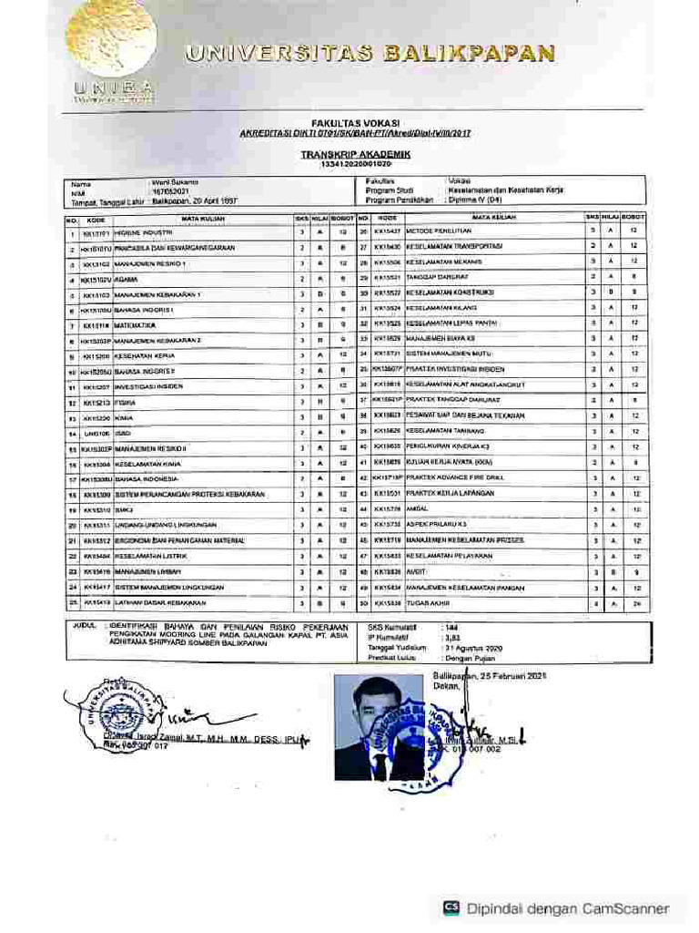 Transkrip Nilai & Ijazah - 11zon | PDF