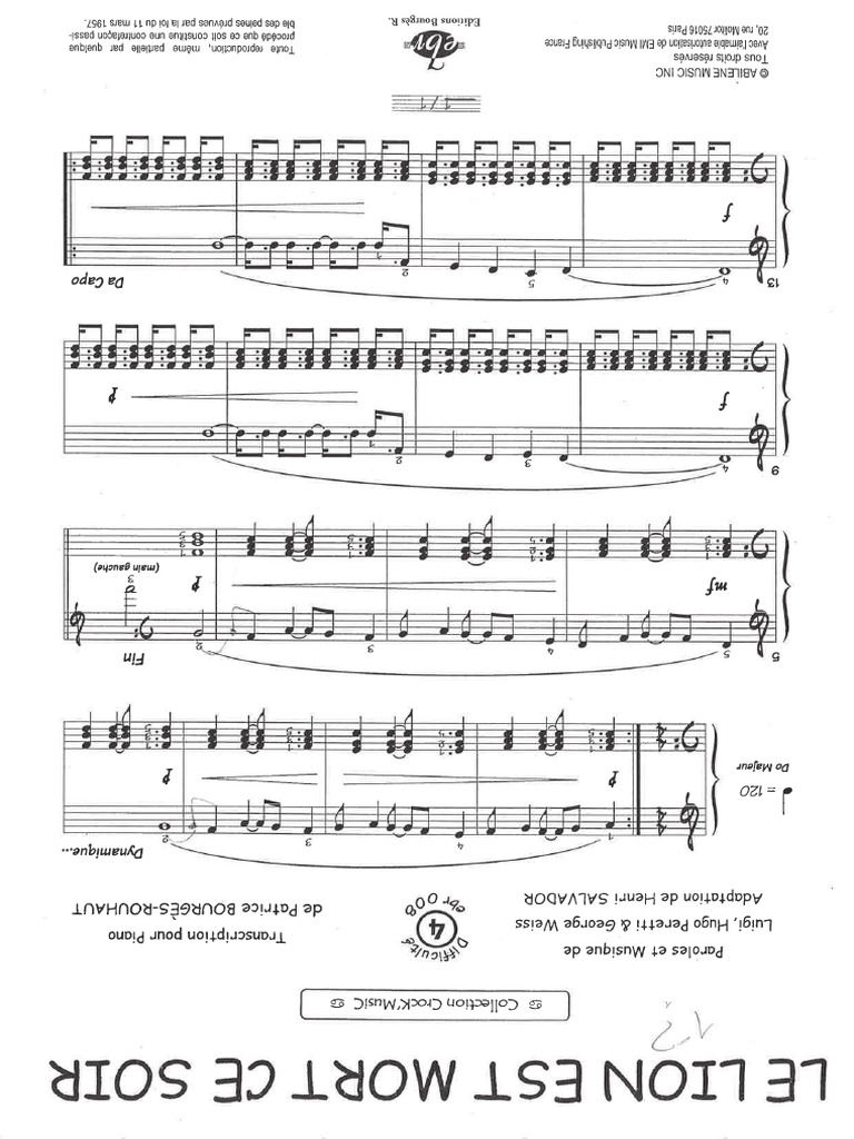 Le Lion Est Mort Ce Soir 2 | PDF