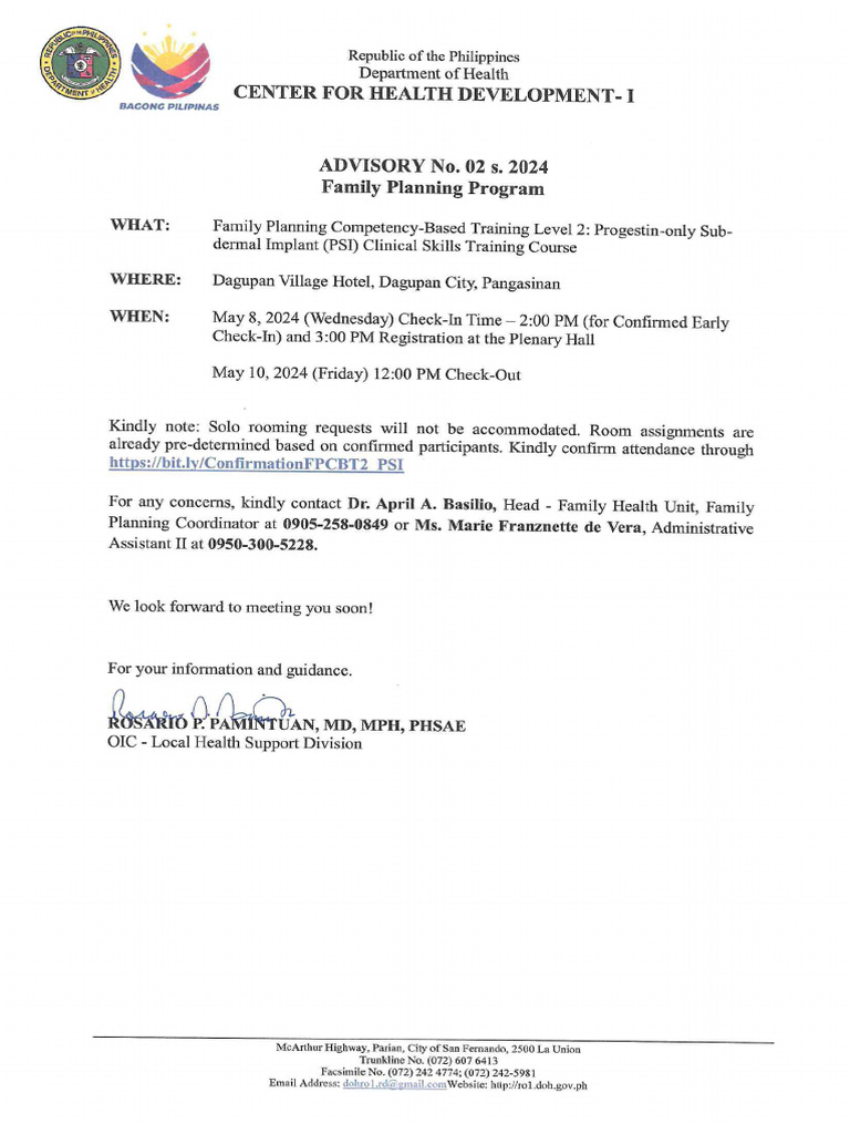 Advisory No. 02 S. 2024 - PSI | PDF