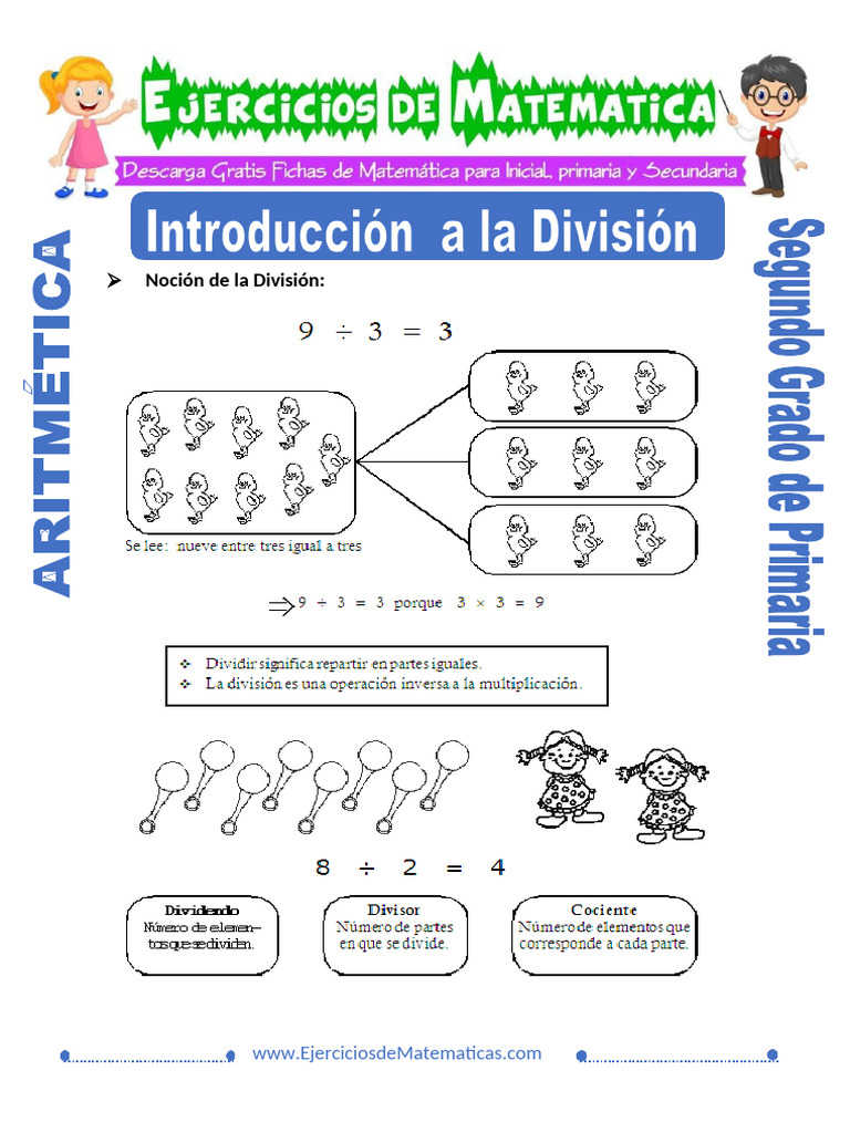 Introduccion A La Division para Segundo de Primaria | PDF | División ...