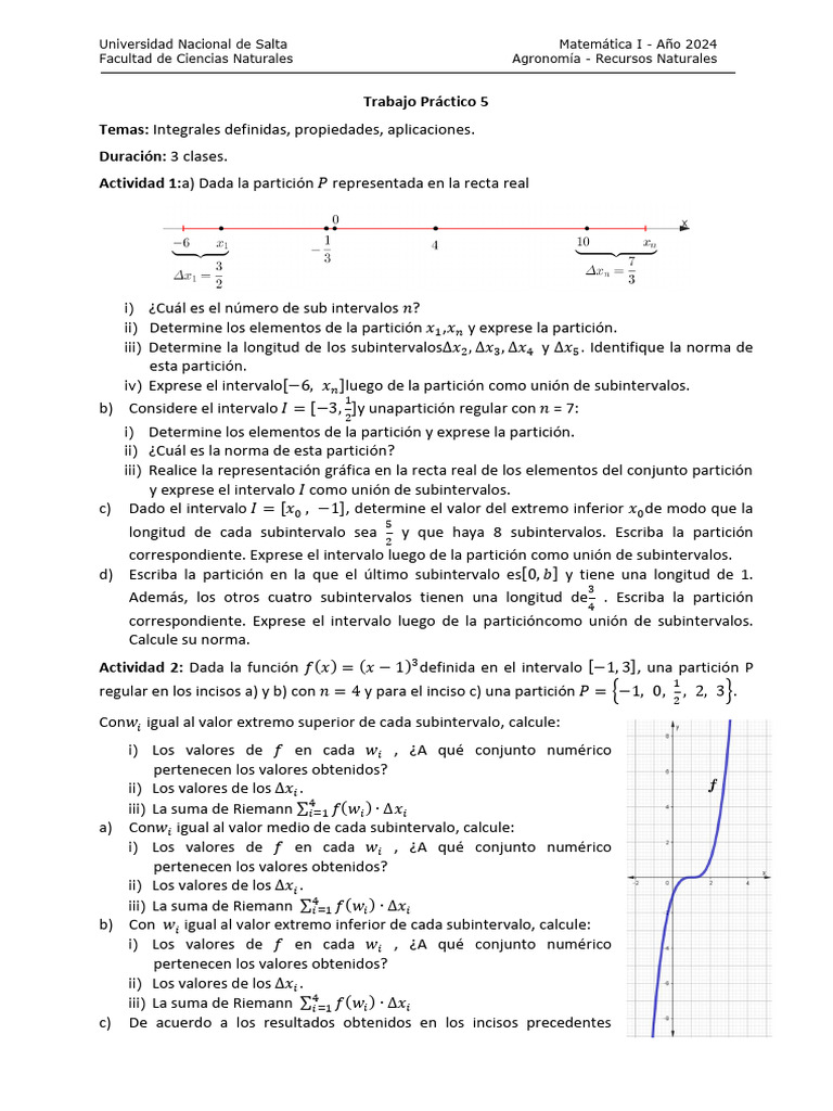 TP5 Mat Ii-2024 | PDF | Integral | Objetos matemáticos