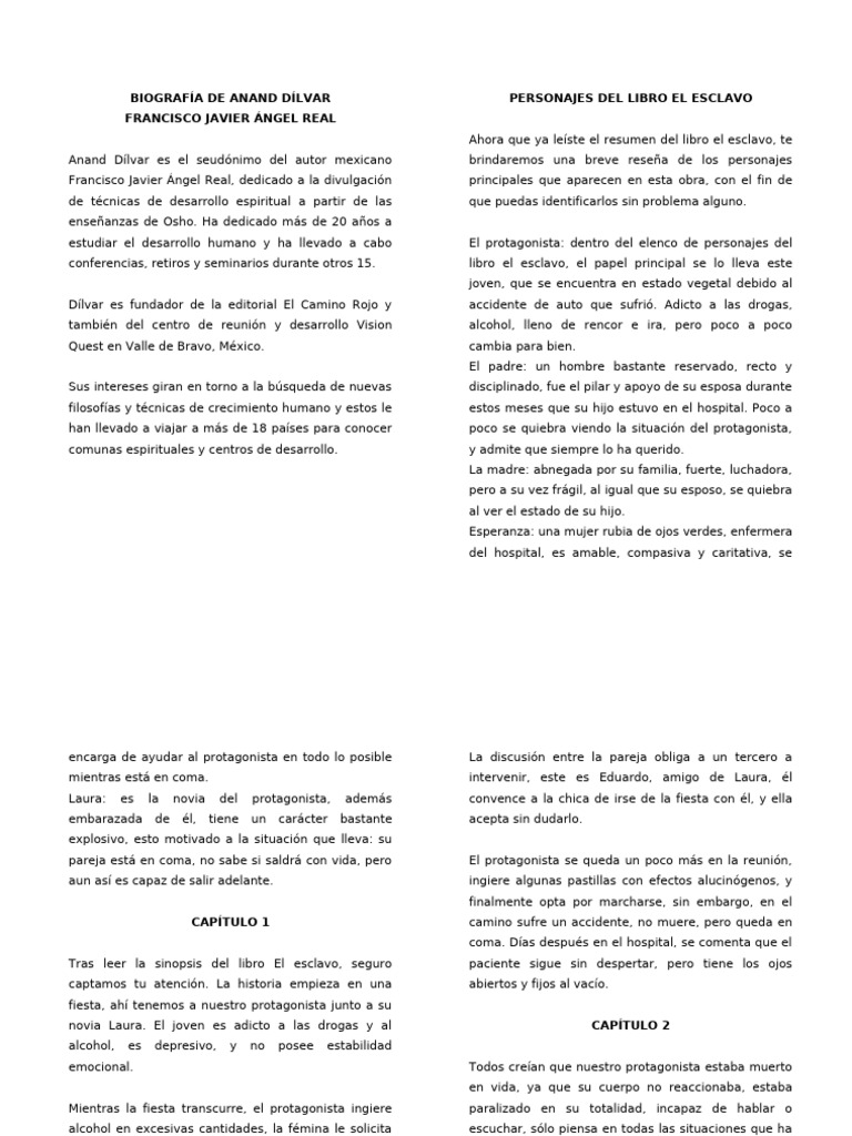 Biografía de Anand Dílvar | PDF | Felicidad | Coma