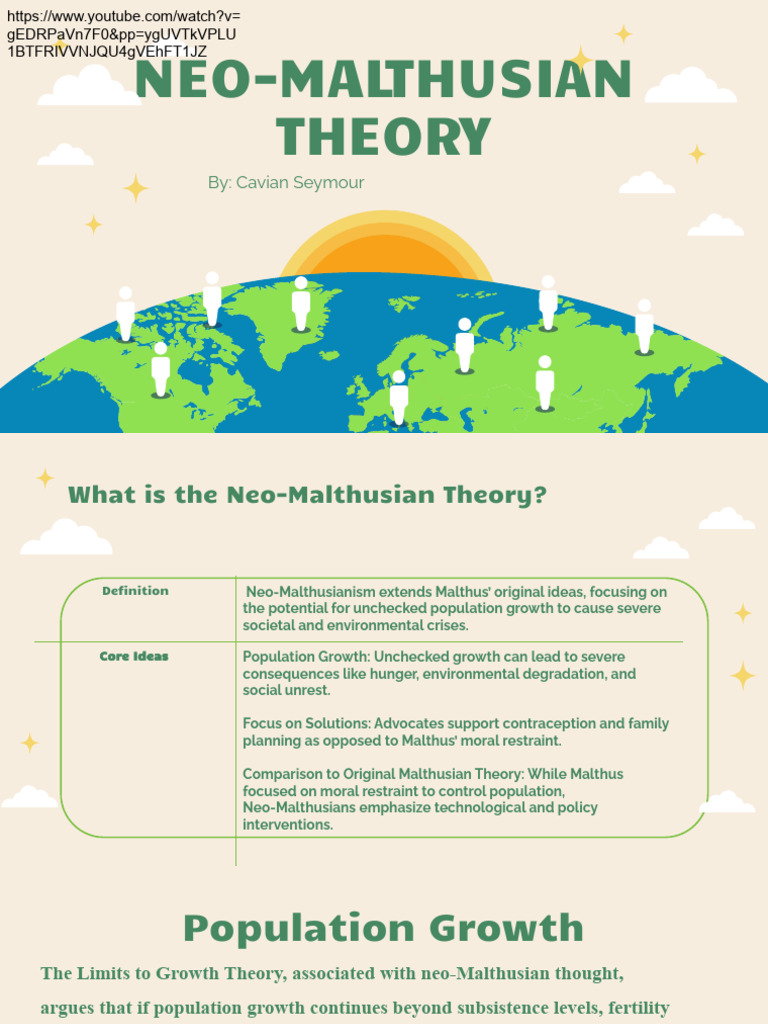 Neo-Malthusian Theory: By: Cavian Seymour | PDF | Environmental Social ...