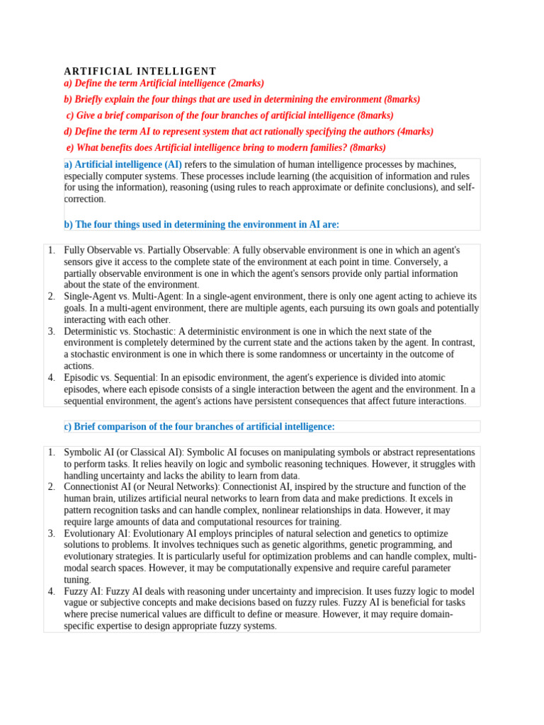 Ai 1 | PDF | Artificial Intelligence | Intelligence (AI) & Semantics