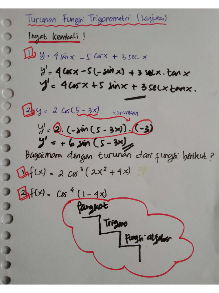 Turunan Fungsi Trigonometri-2 | PDF