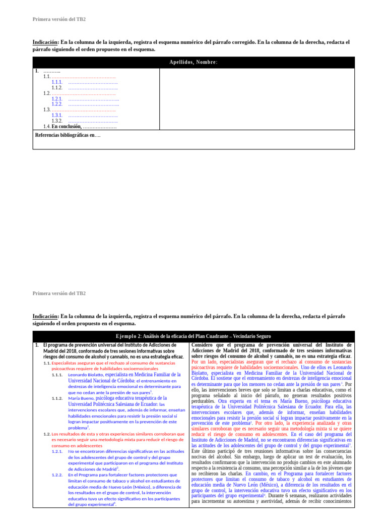 TB2 FichaPrimeraVersión | PDF | Comportamiento | Sicología