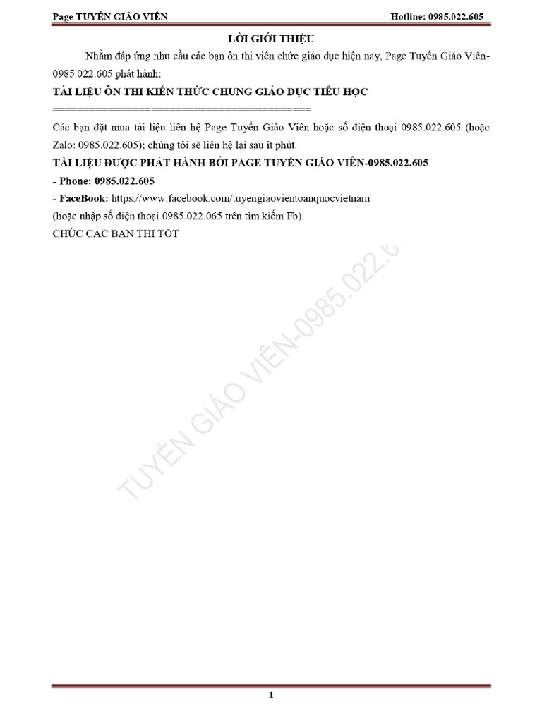 4. 20 Bộ Đề Thi Ktc Tiểu Học | PDF