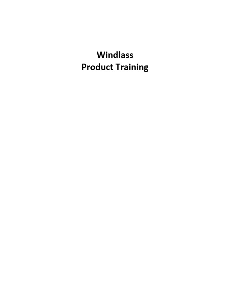 Maxwell Windlass Product Overview | PDF | Electric Motor | Anchor
