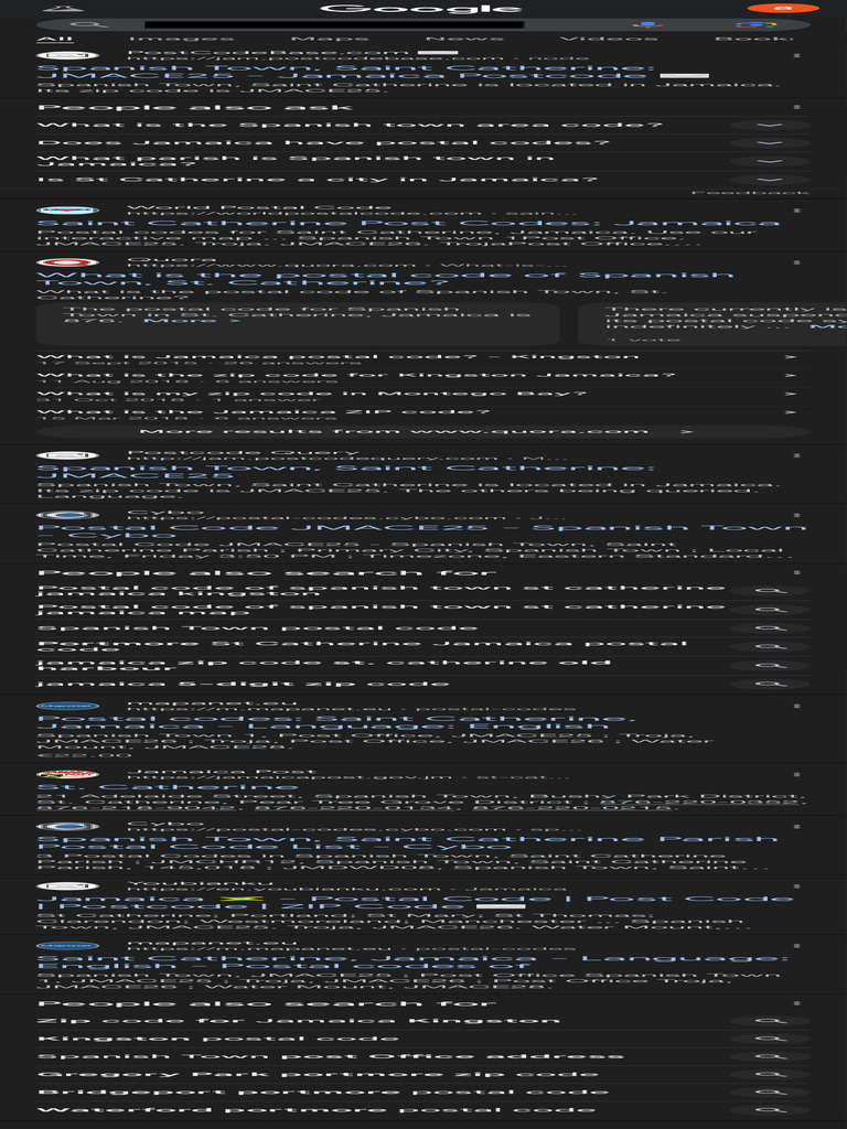 Postal Code of Spanish Town ST Catherine Jamaica | PDF | Address ...