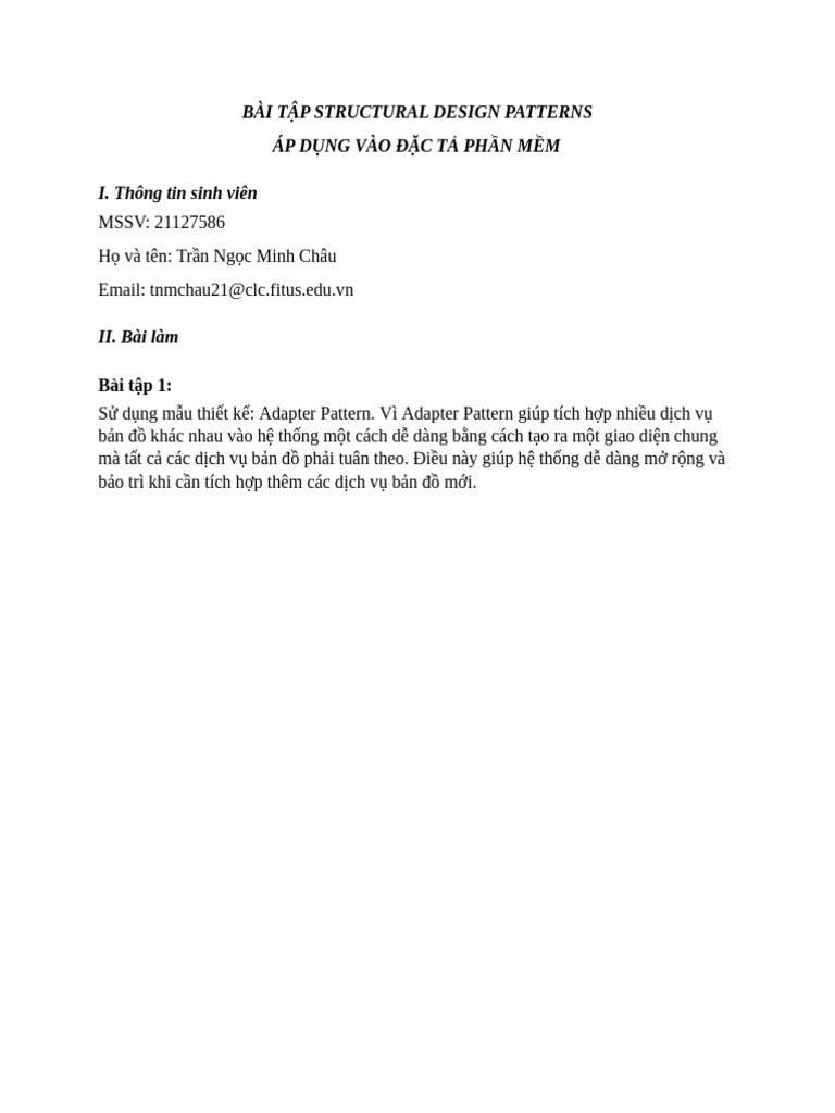 Bài Tập Structural Design Patterns Pdf