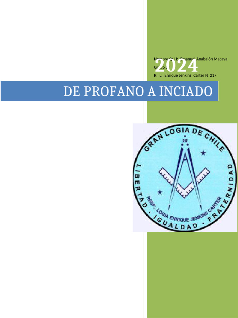 De Profano A Iniciado | PDF | Santo Grial