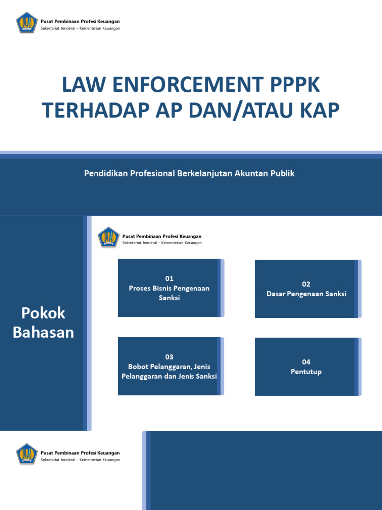 2024 PPL Iapi Pengenaan Sanksi Law Enforcement | PDF | Pengelolaan Keuangan & Uang