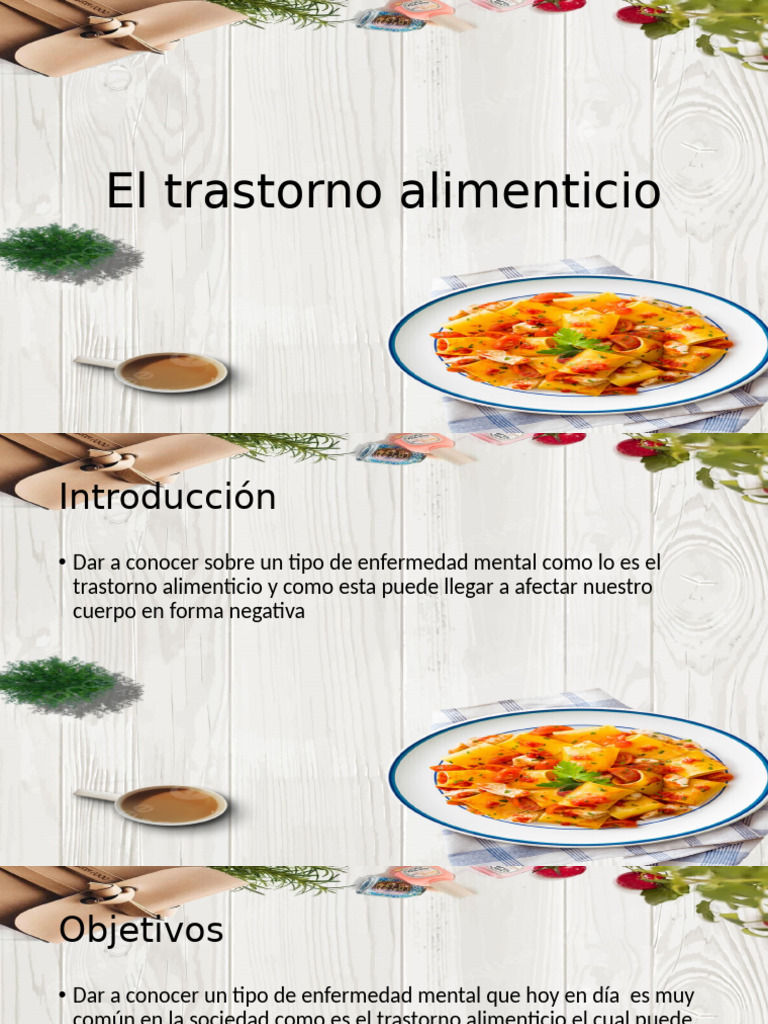 El Trastorno Alimenticio | PDF
