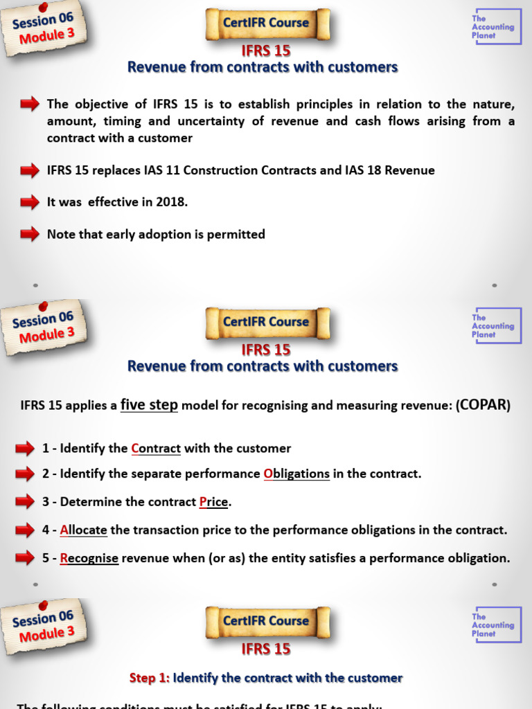 Certifr S06-Ifrs15 Part1 | PDF | Prices | International Financial Reporting Standards