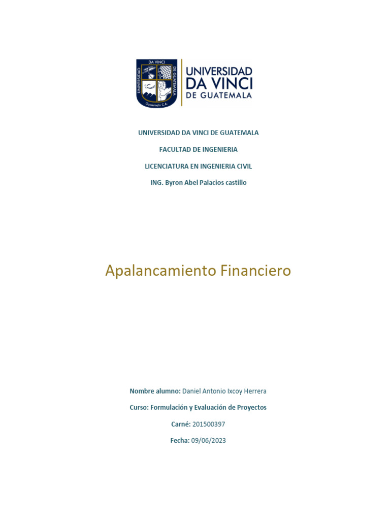 Apalancamiento Financiero | PDF | Apalancamiento (Finanzas) | Business