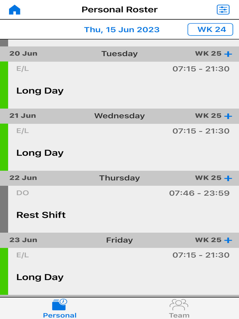 Personal Roster | PDF