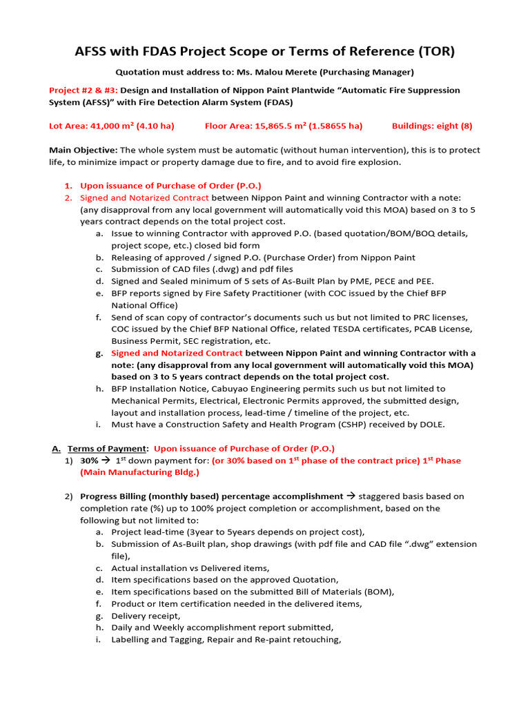 01.4 - NPCP - AFSS With FDAS Plantwide - 10nov2021 | PDF | Fire ...