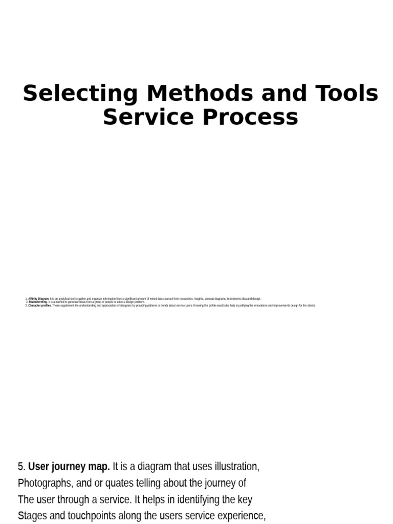 Service Process Analysis Methods and Tools | PDF | Prototype | Experience