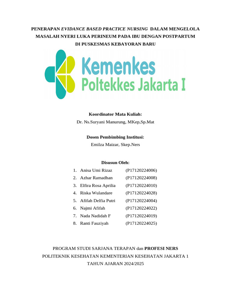 Penerapan EBN Puskesmas Kebayoran Baru Revisi | PDF