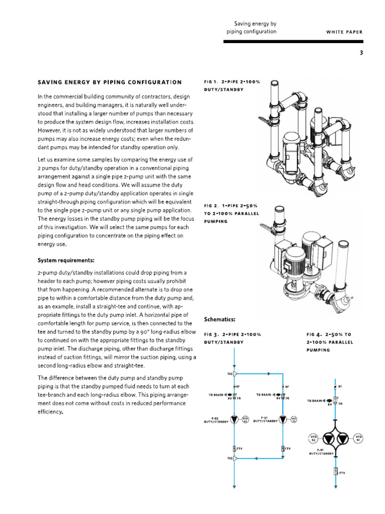 Energy Saving Piping Configurations-1 | PDF
