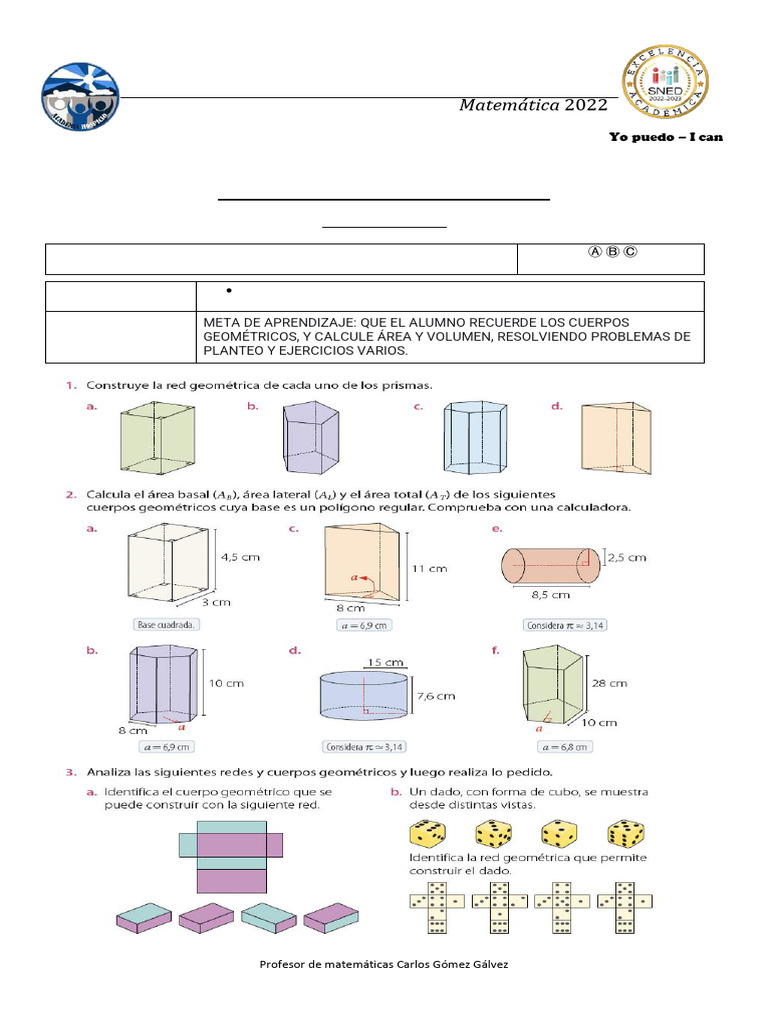 Guia - 8mat - Geometria | PDF