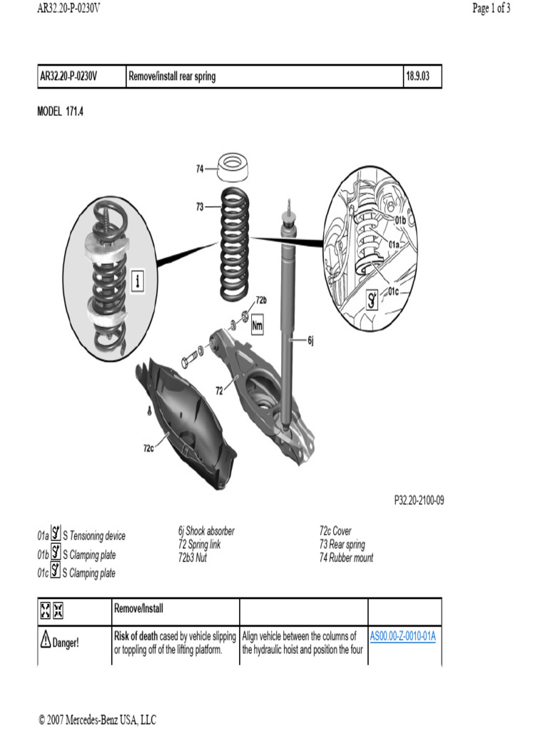 Rear Spring Removal | PDF | Manufactured Goods | Automotive Technologies