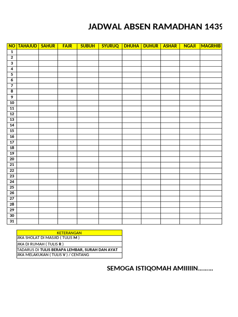 Jadwal | PDF