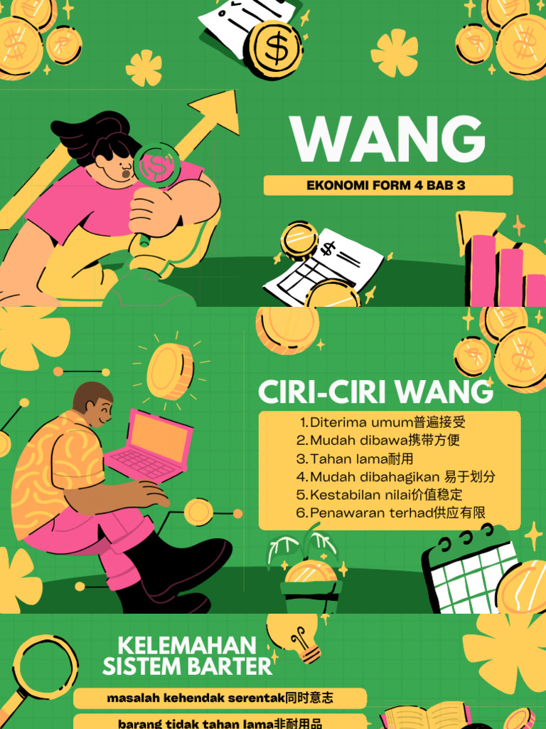 Ekon Form 4 Bab 3 Wang | PDF